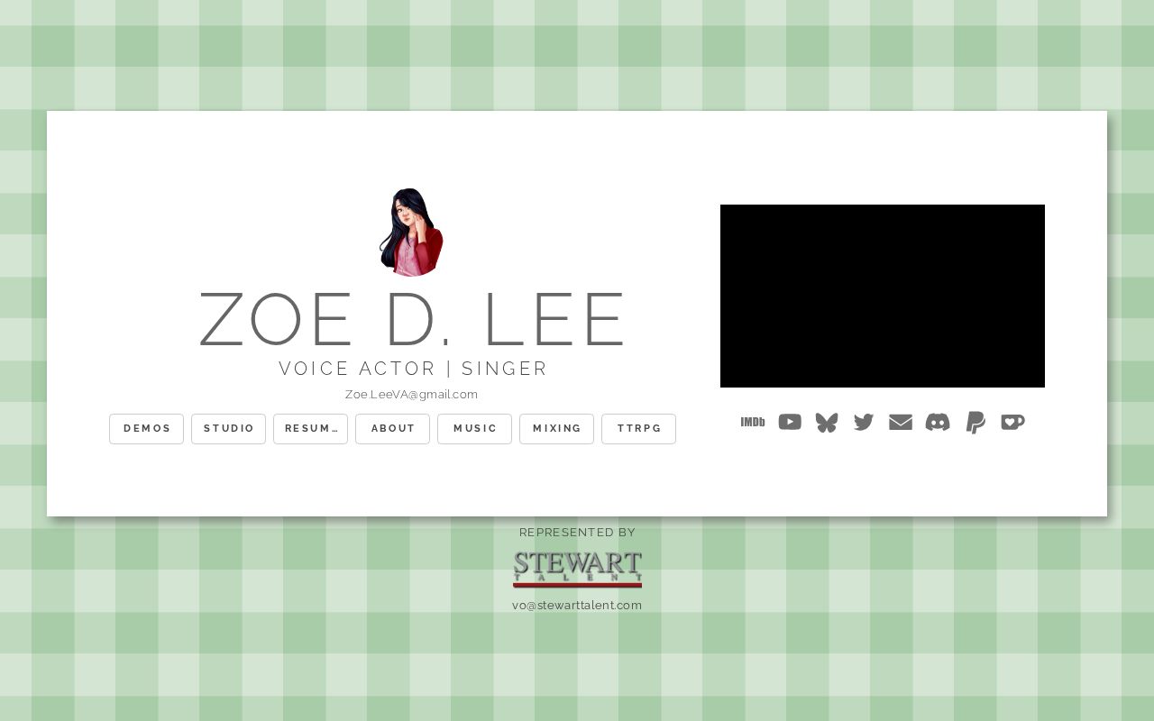 Zoe D. Lee Voice Actor